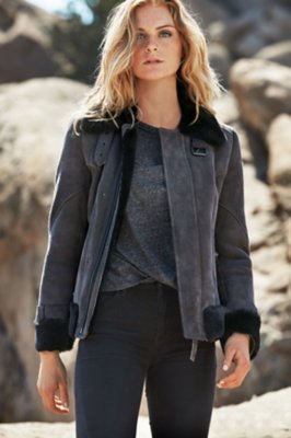 Batavia Shearling Sheepskin Bomber Jacket | Overland