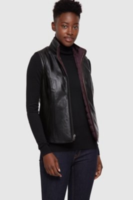 Virginia Reversible Lambskin Leather Vest | Overland