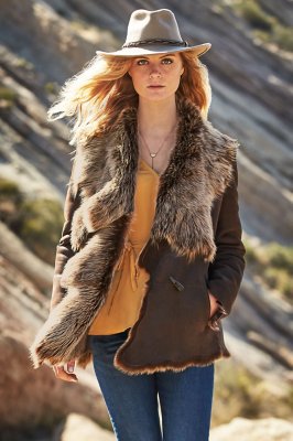 Montana Raw Edge Toscana Sheepskin Coat | Overland