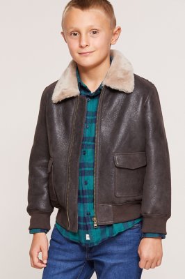 Children's Unisex Sheepskin Bomber Jacket | Overland