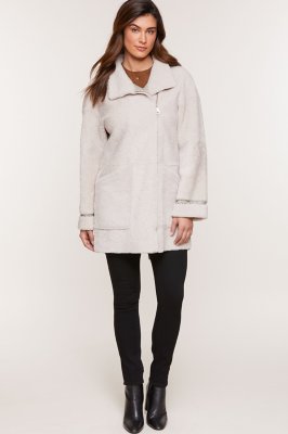 Neve Curly Lamb Shearling Sheepskin Teddy Coat | Overland