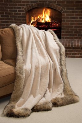 Winter Palace Sheared Beaver Fur Blanket (61 x 85 Twin) | Overland