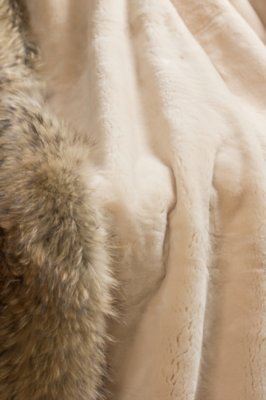 Winter Palace Sheared Beaver Fur Blanket (61 x 85 Twin) | Overland