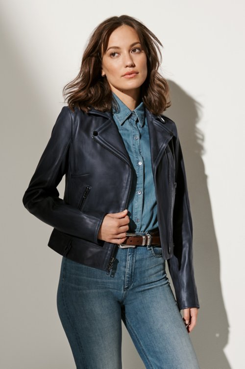 Women's Leather Moto Jackets | Overland