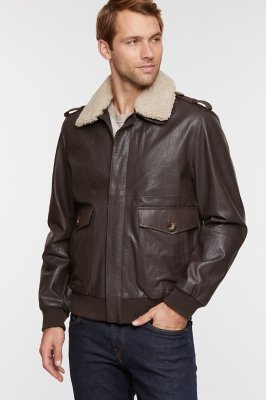 Owen Italian Lambskin Leather Bomber Jacket | Overland