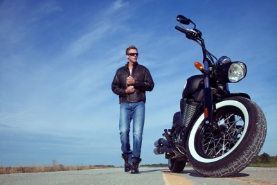 Retro Motocross Cowhide Leather Jacket | Overland