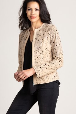 Lisette Italian Lambskin Suede Jacket | Overland