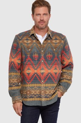 Flat Iron Jacquard Cotton Shirt Jacket | Overland