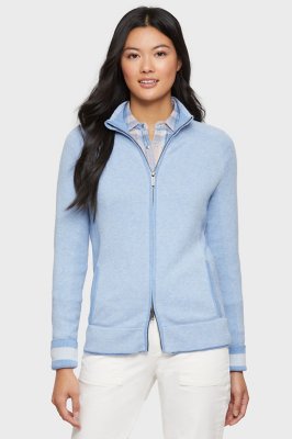 Lynn Wool-Cotton Blend Full-Zip Sweater | Overland