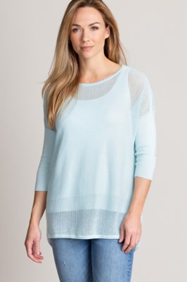 Makayla Organic Peruvian Cotton Mesh Pullover Sweater | Overland