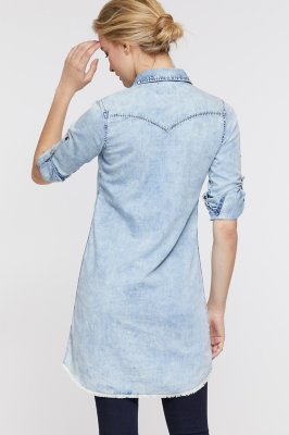 Corrine Cotton-Blend Denim Shirt Dress | Overland