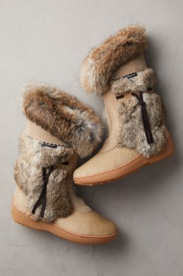 Women’s Zippy Wool-Lined Rabbit Fur and Calfskin Boots | Overland