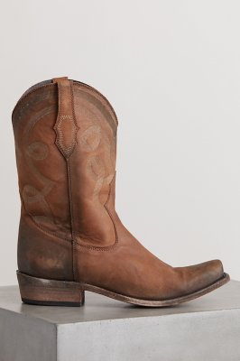 Men's Liberty Black Luen Distressed Leather Cowboy Boots | Overland
