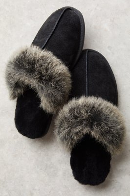 Women's Aria Australian Merino Shearling-Lined Scuff Slippers with ...