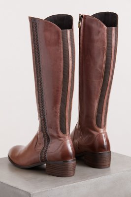 Women's Genny Microfiber-Lined Calfskin Leather Boots | Overland