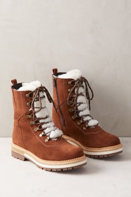 Women’s Ada Shearling-Lined Waterproof Suede Boots | Overland