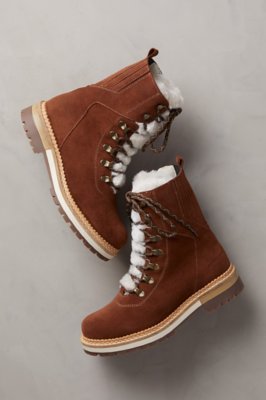 Women’s Ada Shearling-Lined Waterproof Suede Boots | Overland
