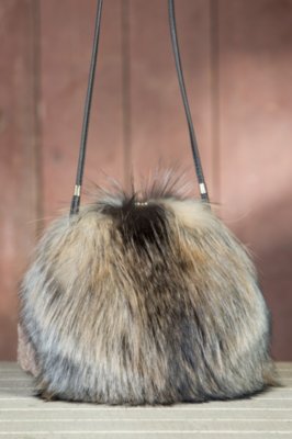 Canadian Fox Fur Muff Crossbody Handbag | Overland