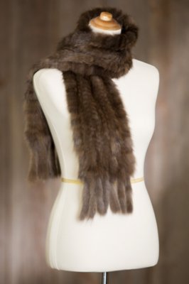 Knitted Russian Sable Fur Scarf | Overland