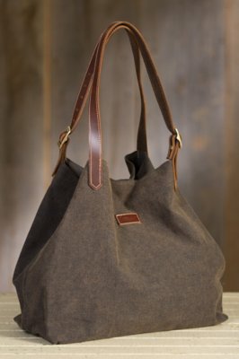 Overland Linn Canvas and Leather Tote Bag | Overland