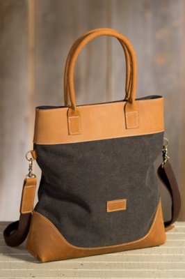 Overland Bremer Convertible Canvas and Leather Handbag | Overland