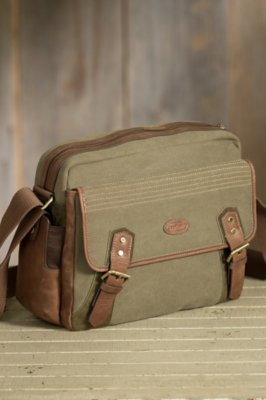 Overland Norris Canvas and Leather Messenger Bag | Overland