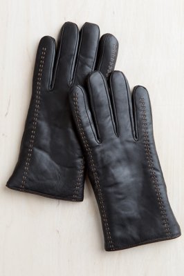Men’s Beech Shearling-Lined Lambskin Leather Gloves | Overland