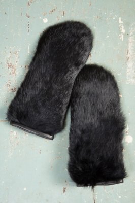 Rabbit Fur and Lambskin Leather Mittens | Overland