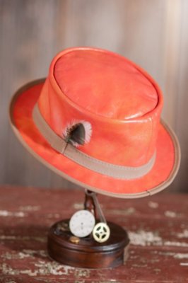 Crushable Steampunk Busker Leather Hat | Overland