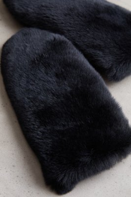 Women’s Rex Rabbit Fur and Lambskin Leather Mittens | Overland