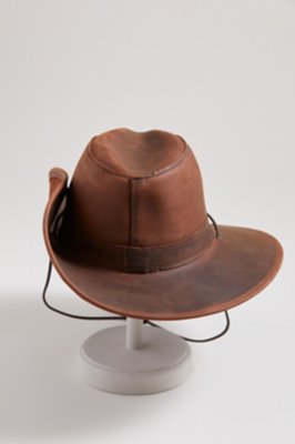Aussie Distressed Leather Outback Hat | Overland