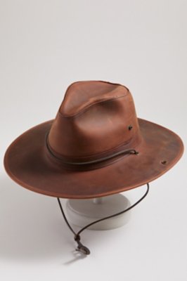 Aussie Distressed Leather Outback Hat | Overland