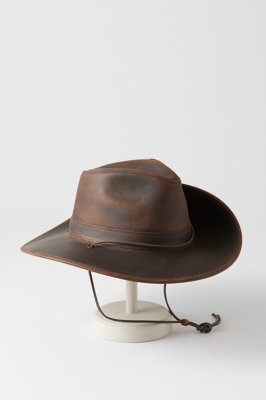 Aussie Distressed Leather Outback Hat | Overland