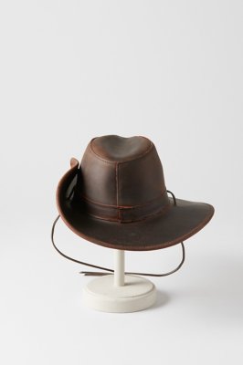Aussie Distressed Leather Outback Hat | Overland
