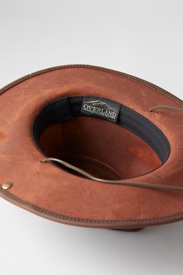 Aussie Distressed Leather Outback Hat | Overland
