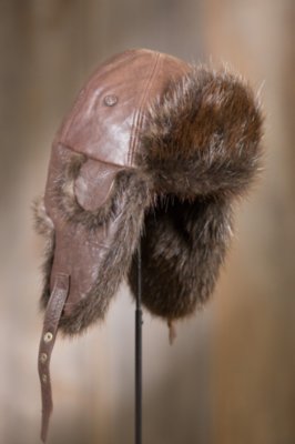 Lambskin Leather Trapper Hat with Beaver Fur Lining | Overland