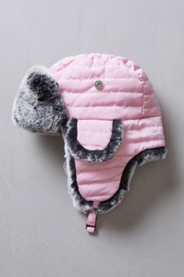 Children's Quilted Trapper Hat with Rex Rabbit Fur | Overland