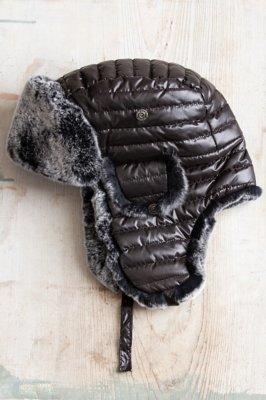 Quilted Trapper Hat with Rex Rabbit Fur Lining | Overland