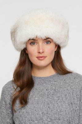 Lambskin Leather Cossack Hat with Fox Fur Trim | Overland