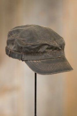 Weathered Cotton Military Cadet Cap | Overland
