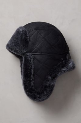 Hayes Quilted Shearling Sheepskin Trapper Hat | Overland