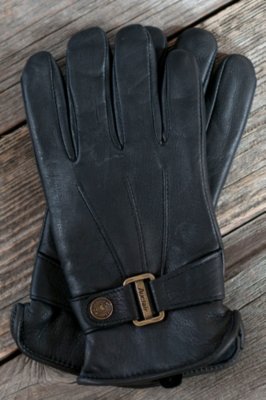 Men's Deerskin Leather Gloves with Brass Buckle | Overland