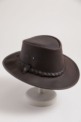 Traveler Crushable Leather Outback Hat | Overland