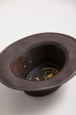 Traveler Crushable Leather Outback Hat | Overland